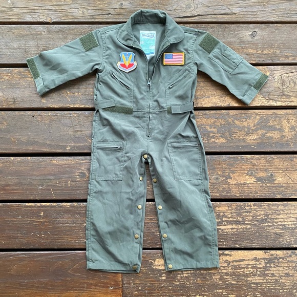 Bottoms | Aviator Costume Green Top Gun Pilot Flyboys Fly Boys | Poshmark